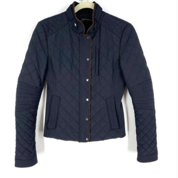 Zara | Jackets & Coats | Zarawoman Quilted Equestrian Puffer Jacket ...